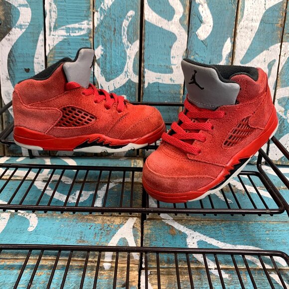 Nike | Shoes | Air Jordan 5 V Retro Raging Bull University Red Suede ...